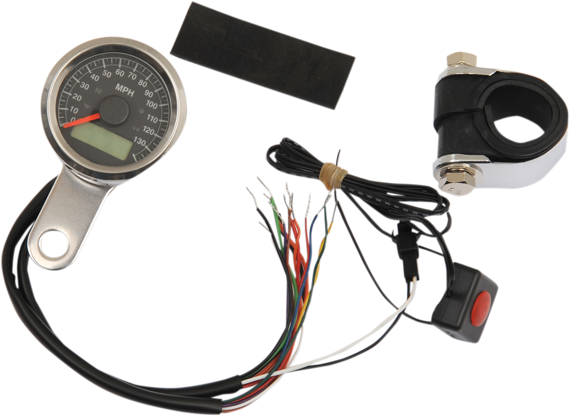 Drag Specialties 1 7/8" Mini LED Programmable Speedo for 86-03 Harley ...