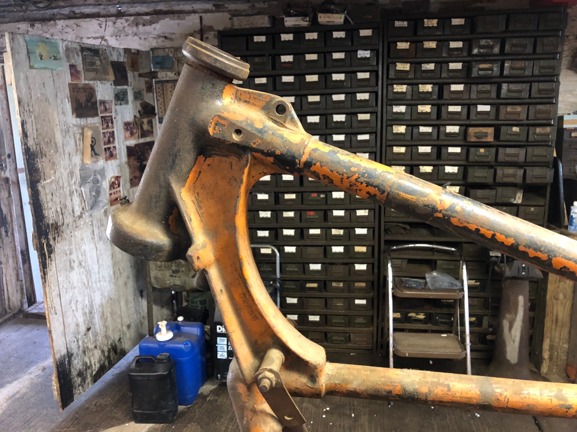 Original 1934 Indian Chief Motorcycle Hardtail Frame | JT's CYCLES