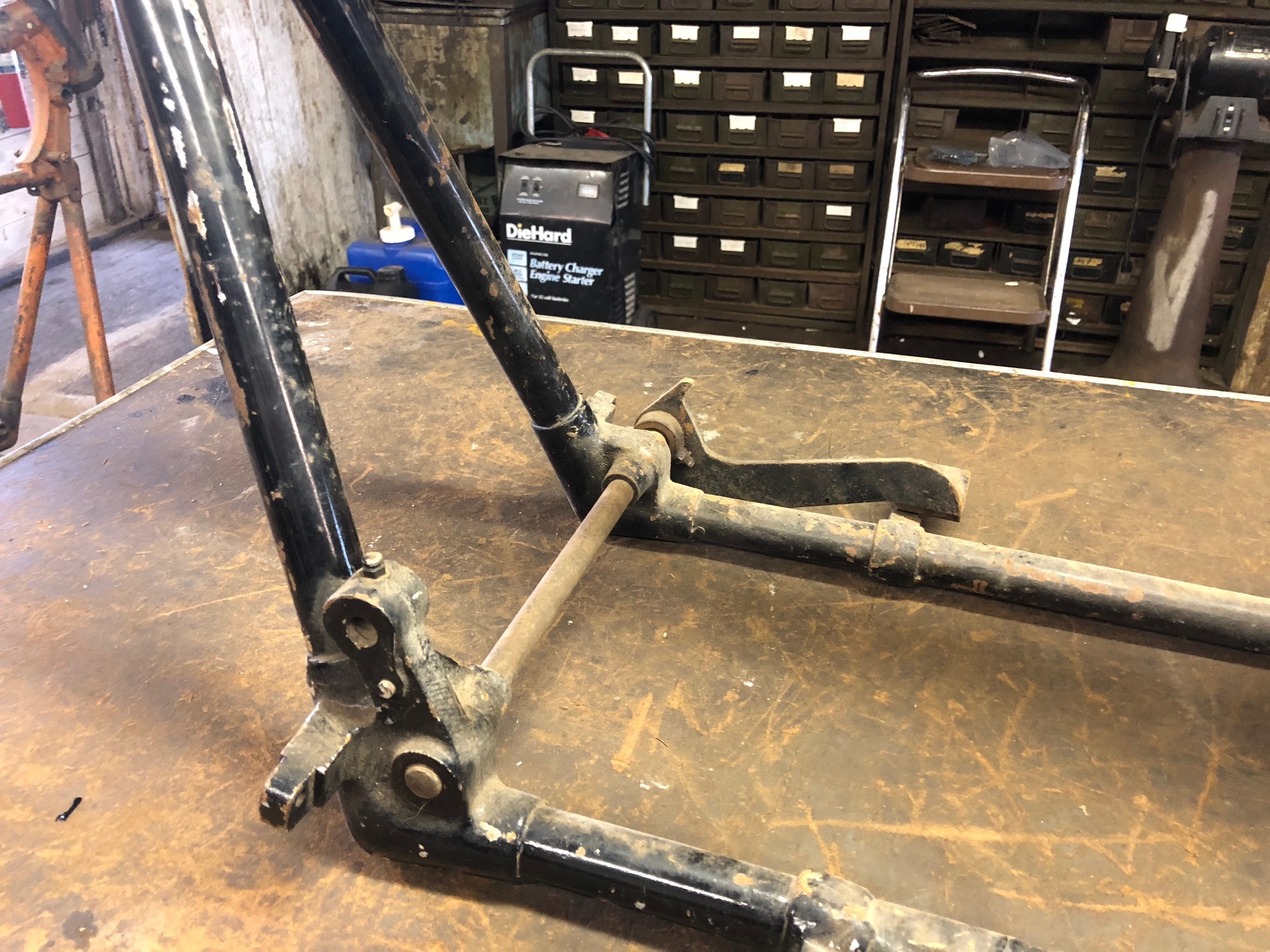 Original 1936 Indian Chief Motorcycle Hardtail Frame | JT's CYCLES