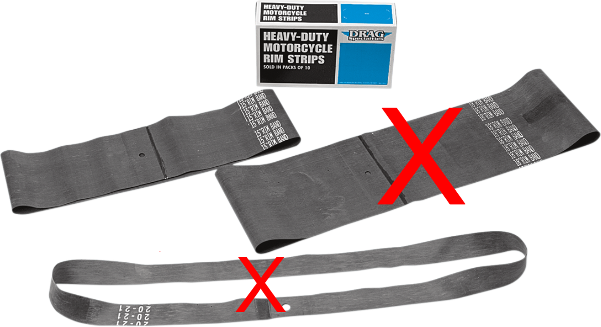 Drag Specialties Single 15" Heavy Duty Motorcycle Rim Strip Center ...