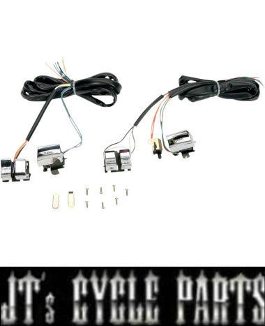 NEW Drag Specialties Chrome Handlebar Switches Harley 82-95 FXDG FLHT ...