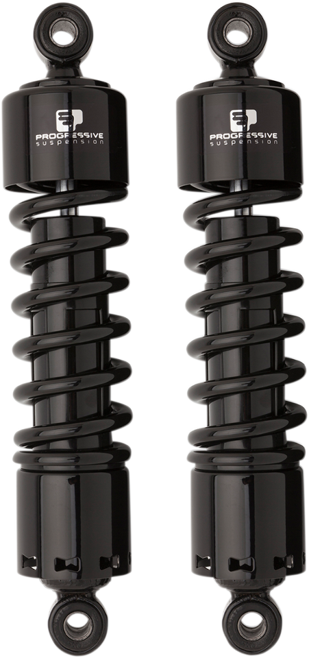 Progressive 412 Black 11" Standard Rear Shocks fits 91-17 Harley Dyna ...