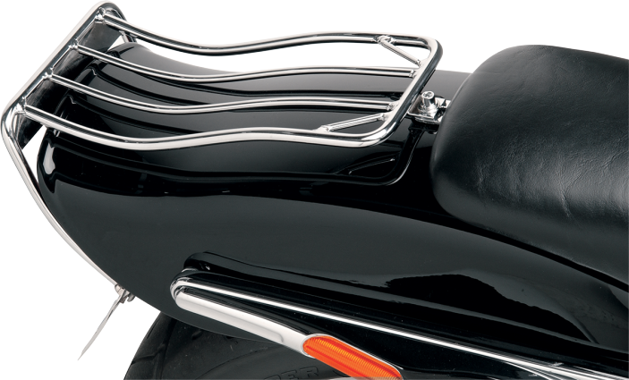 Drag Specialties chrome rear fender luggage rack 00-05 Harley Softail ...