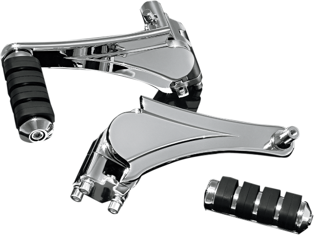 Kuryakyn Chrome Passanger Adjustable Footpeg Mounts 2010-21 Harley ...
