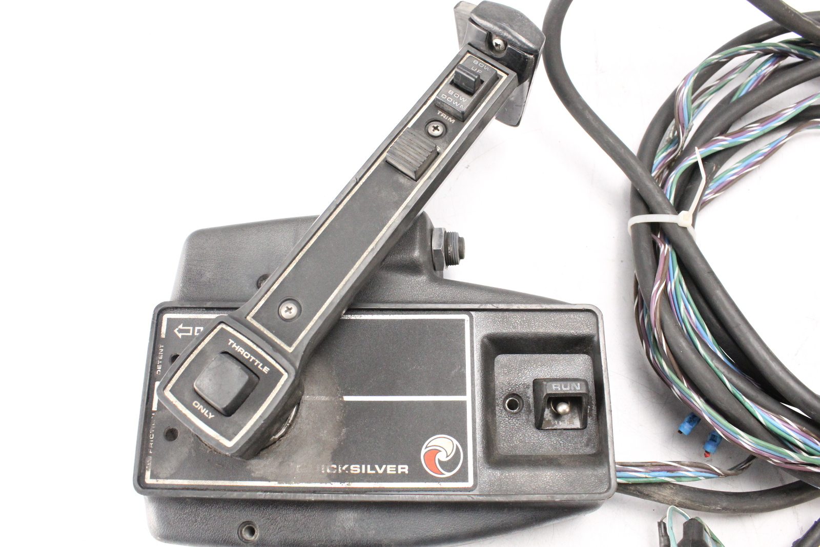 Quicksilver Mercury Side Mount Control Box W/ 15' Harness & Trim Switch ...