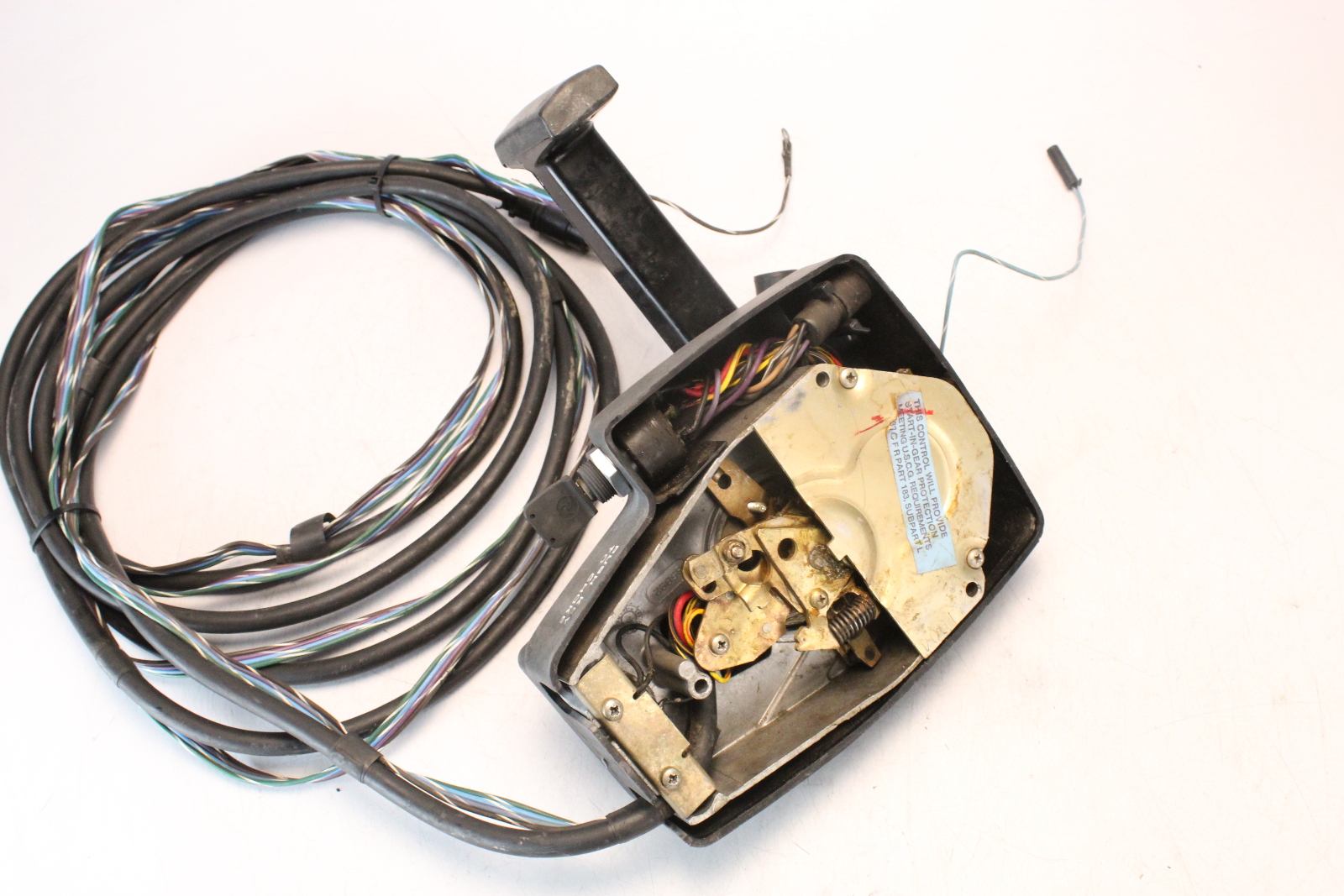 Quicksilver Mercury Side Mount Control Box W/ Harness Key & Trim Switch ...