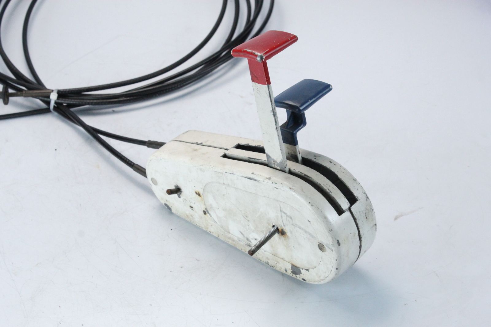 OMC Johnson Evinrude Simplex Twin Lever Side Mount Control Box ...