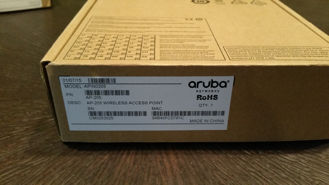 ARUBA NETWORKS AP-205 ACCESS POINT BRAND NEW | MDG Sales, LLC