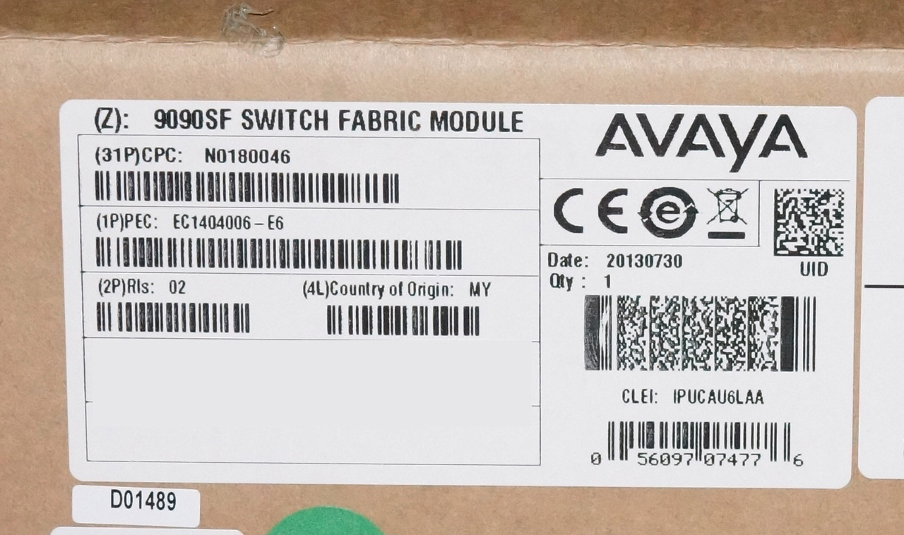 AVAYA 9090SF SWITCH FABRIC MODULE EC1404006-E6 IPUCAU6LAA NEW! | MDG ...