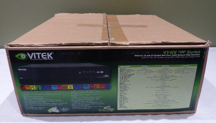 VITEK ONCUE 32 CHANNEL REAL TIME 1080P NETWORK VIDEO RECORDER NVR VT ...