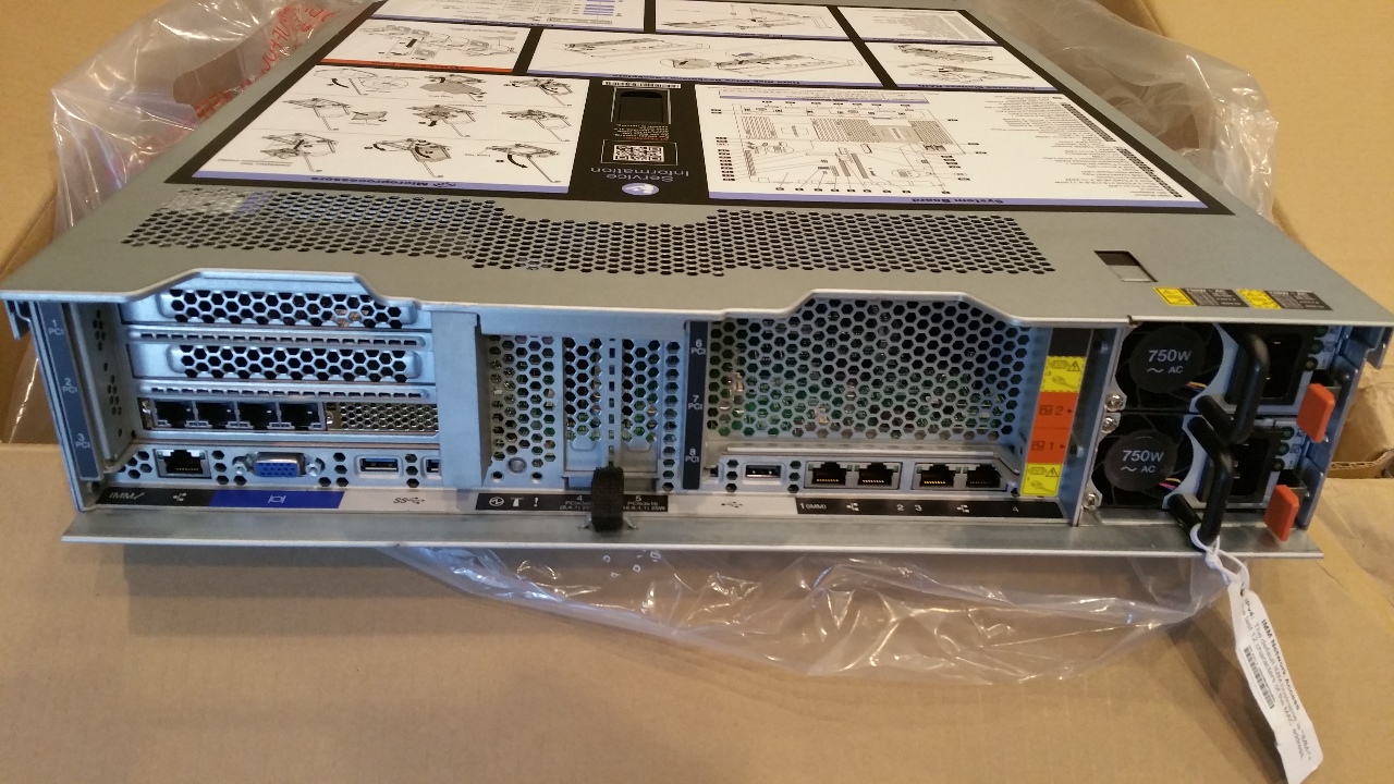 IBM LENOVO X3650 M5 SERVER 5462-AC1 2620V3 2.3GHZ 480GB SATA SSD M500DC ...