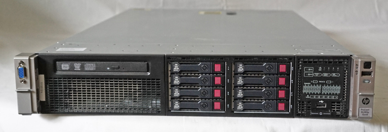 HP PROLIANT DL385P GEN8 SERVER 653203-B21 3GHZ OPTERON 24GB 2* 300GB 6 ...