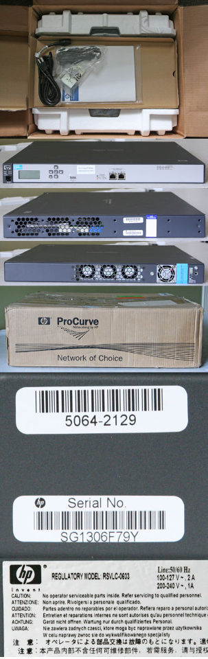 HP PROCURVE J9521A RF MANAGER CONTROLLER SECURITY APP 2 PT 50 SENSORS ...