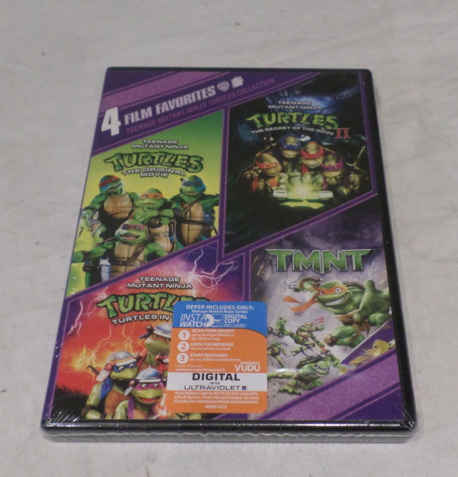 4 FILM FAVORITES TMNT TEENAGE MUTANT NINJA TURTLES TMNT DVD NEW ...