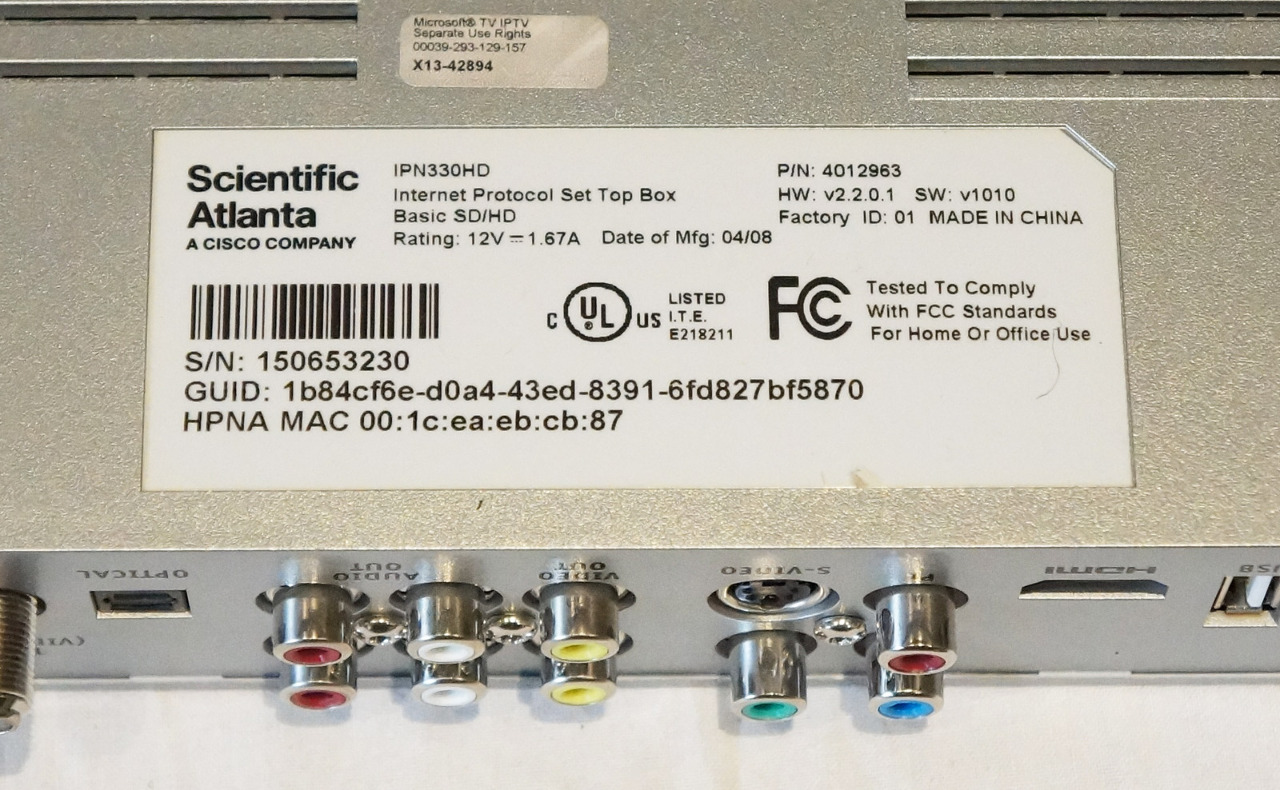 LOT - 2WIRE GATEWAY 3800HGB-B HOME PORTAL / ROUTER + SCIENTIFIC ATLANTA ...
