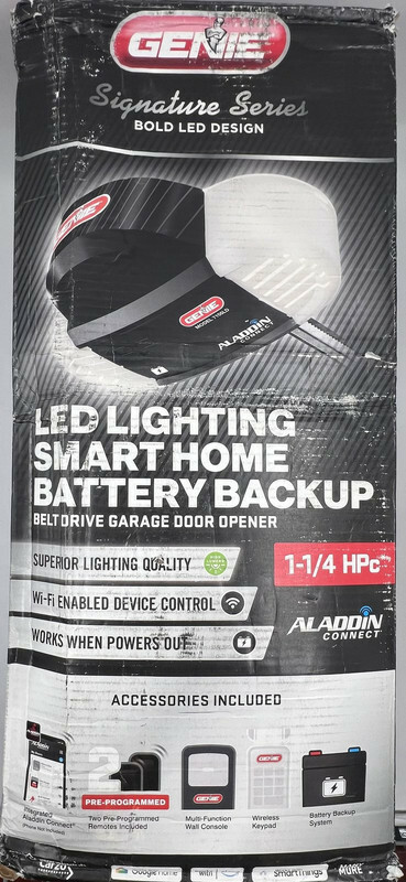 GENIE 39765RS LED LIGHTING BELT DRIVE GARAGE OPENER SIGNATURE SERIES ...