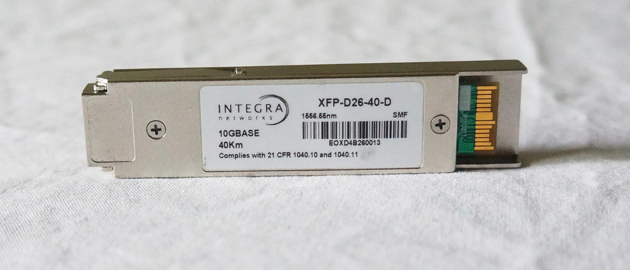 INTEGRA XFP-D26-40-D 10GBASE 40KM 1556.55NM SFP MODULE MSA COMPATIBLE ...