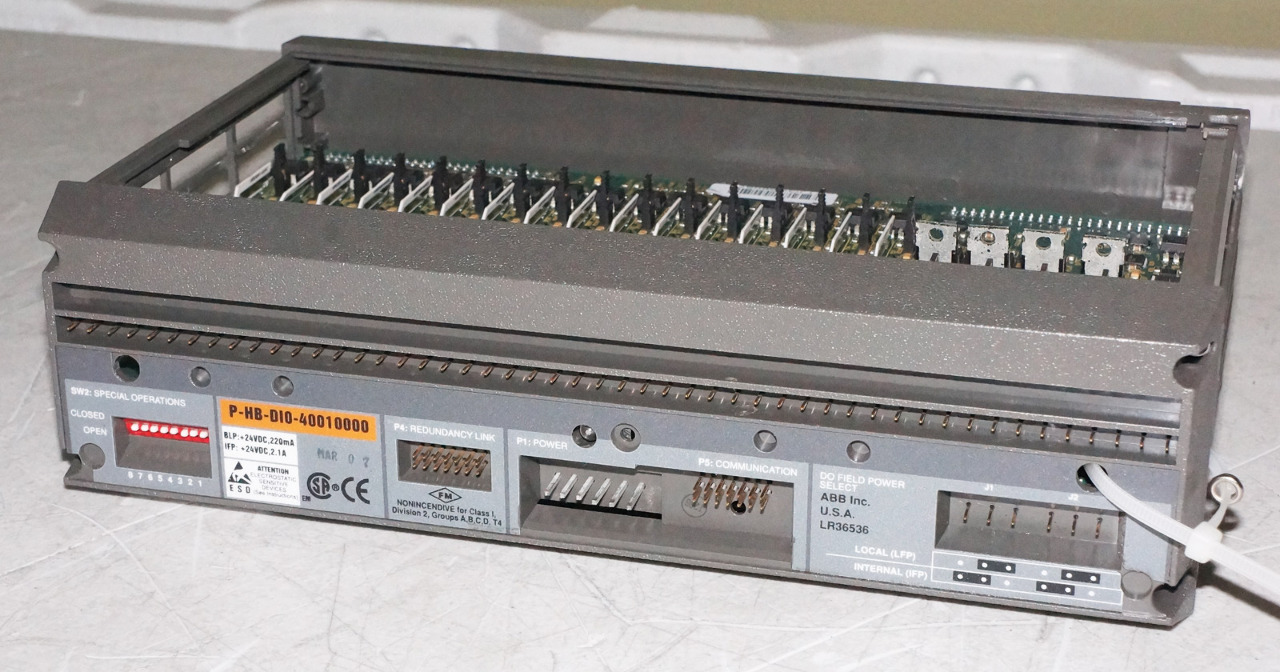 ABB P-HB-DIO-40010000 DIO 400 TERMINAL BASE DIGITAL I/O MODULE | MDG ...