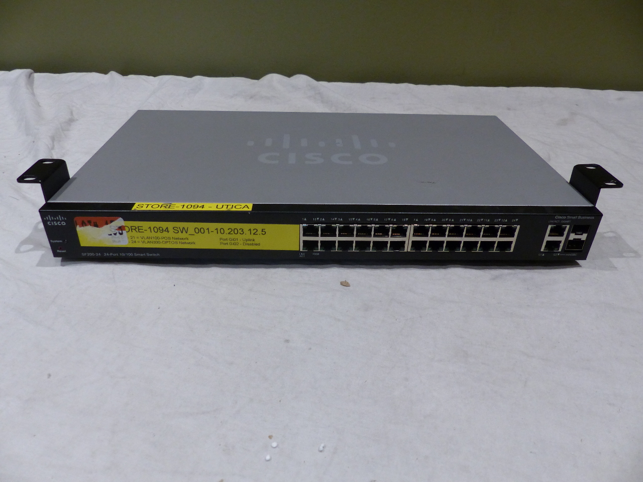 CISCO 24-PORT SMART SWITCH SF200-24 | MDG Sales, LLC