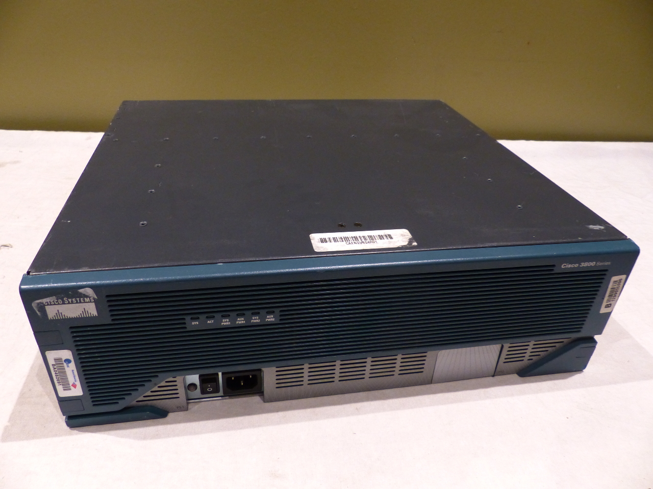 CISCO 3845 VOICE SECURITY BUNDLE ROUTER + VWIC2-1MFT-T1/E1 & VWIC2-2MFT ...