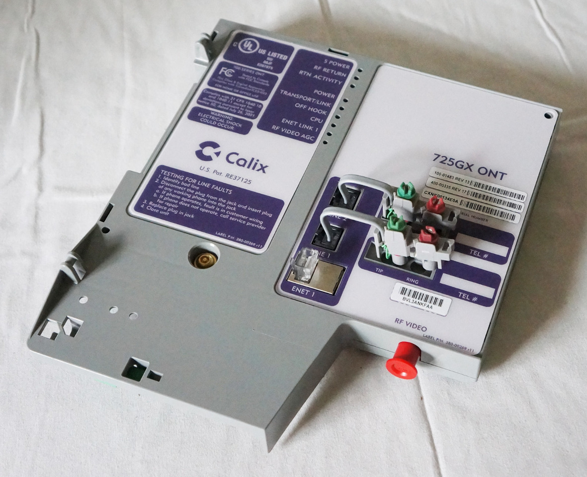 CALIX 725GX ONT 1GE 1RF/RF VIDEO 2 POTS 10/100/1000 ETHERNET | eBay
