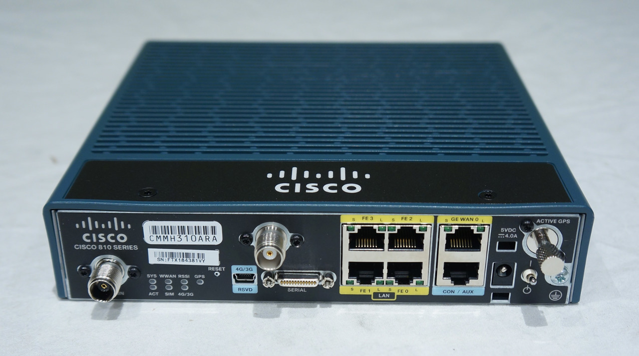 CISCO 4-PORT LAN 3G/4G ROUTER CISCO819-4G C819G-4G-A-K9 V01 CMMH310ARA