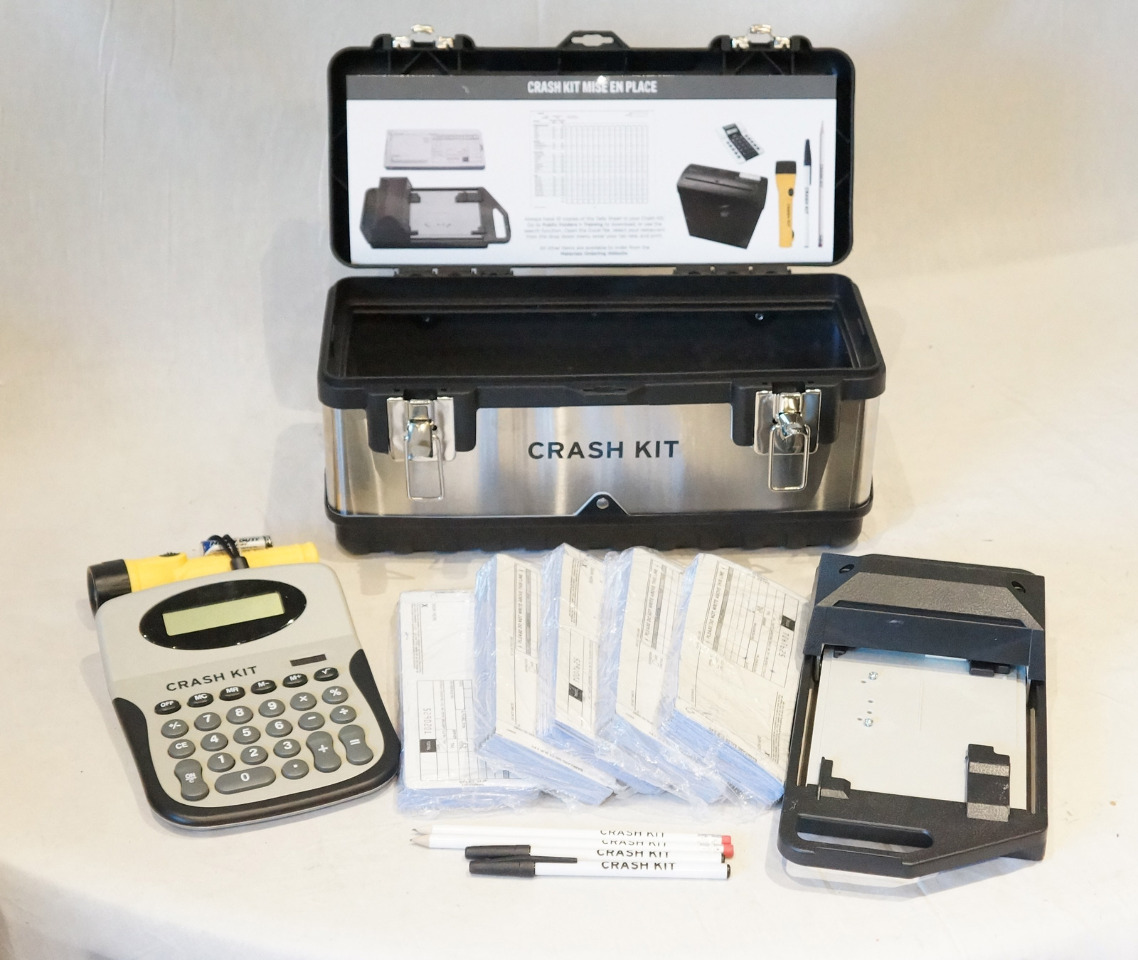 EMERGENCY POINT OF SALE POS CRASH KIT WITH MANUAL CREDIT CARD IMPRINTER