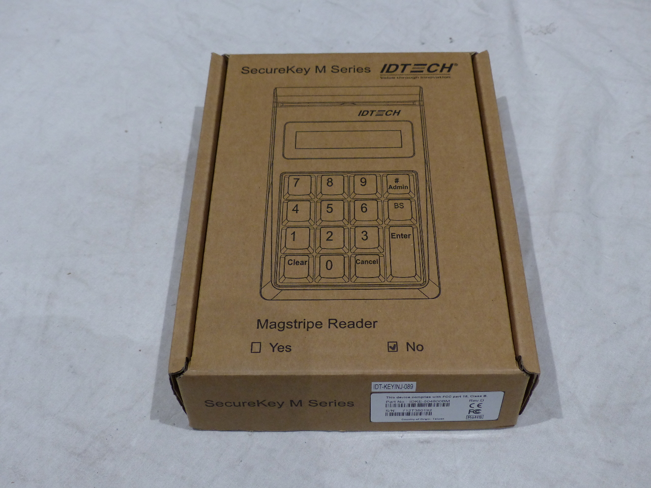 IDTECH SECURE KEY M SERIES IDKE-504800BM KEYPAD | MDG Sales, LLC