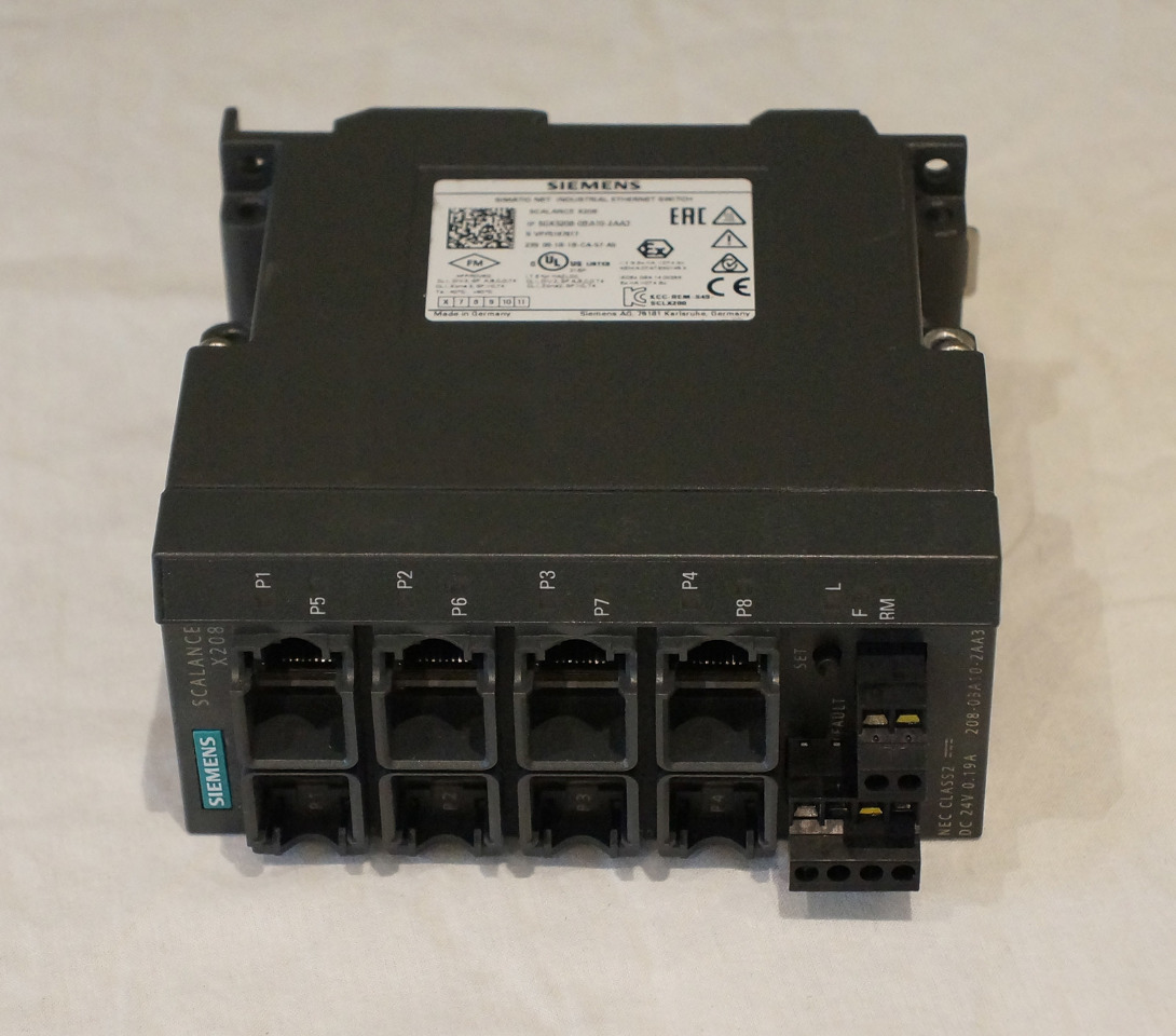 SIEMENS SIMATIC NET INDUSTRIAL ETHERNET 8 PORT SWITCH SCALANCE X208 | eBay