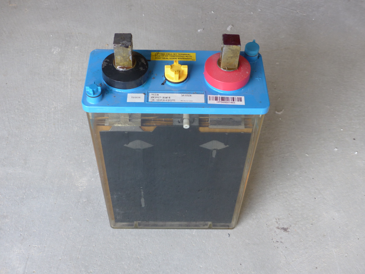 ENERSYS POWERSAFE E 2V EC-9M 365 AMP HR 365AH BATTERY 821136 REV B ...