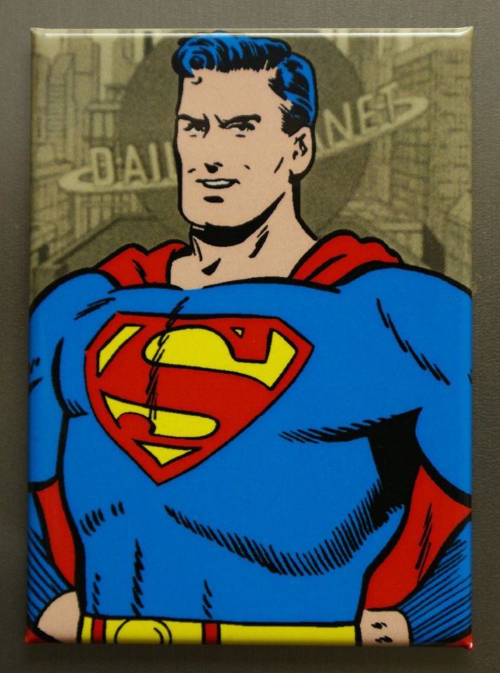 Retro Classic Superman Refrigerator FRIDGE MAGNET DC Comics Comic Book ...