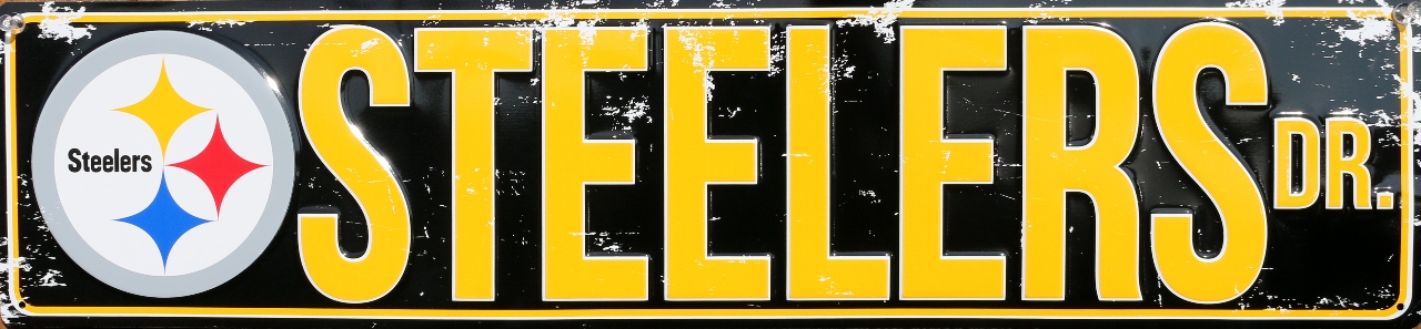 Pittsburgh Steelers Drive Tin Metal Street Sign NFL Football Team ...