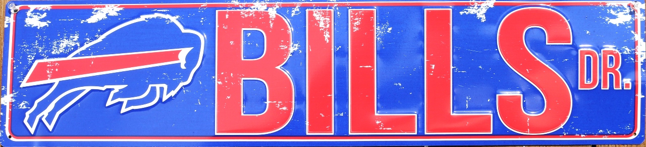 Buffalo Bills Drive Tin Metal Street Sign NFL Football Team Sports ...