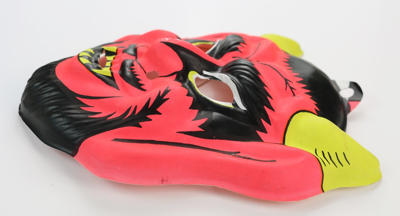 Vintage Red Devil Halloween Mask Demon Fun World 1970's 80's | The Wild ...