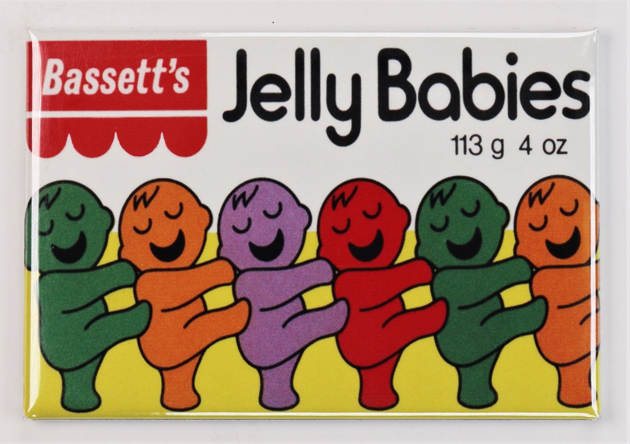 Bassetts Jelly Babies Candy Box FRIDGE MAGNET | The Wild Robot!