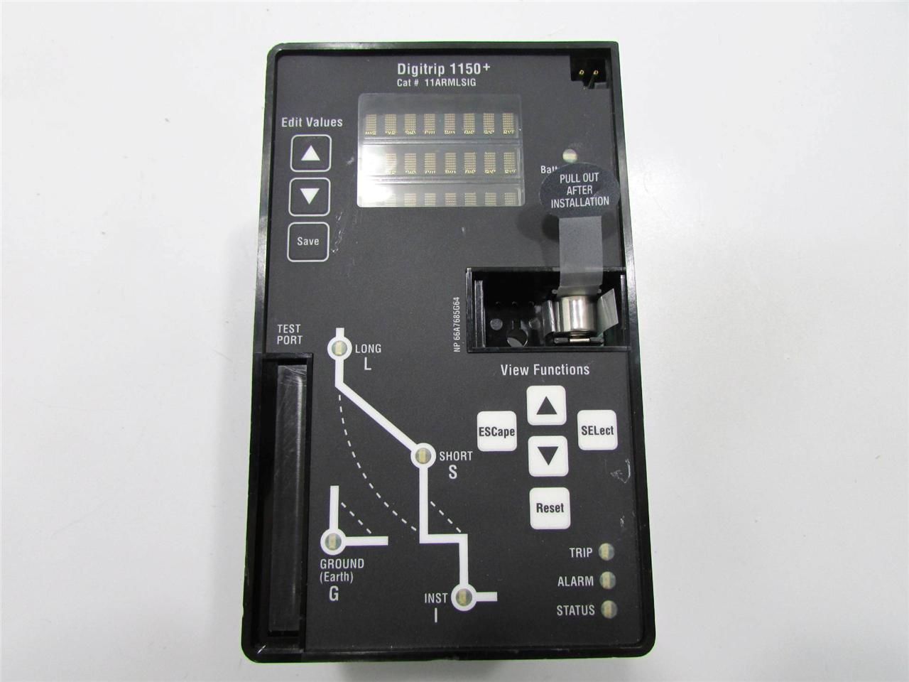 EATON CUTLER HAMMER DIGITRIP 1150+ CAT. NO. 11ARMLSIG TRIP UNIT CIRCUIT ...