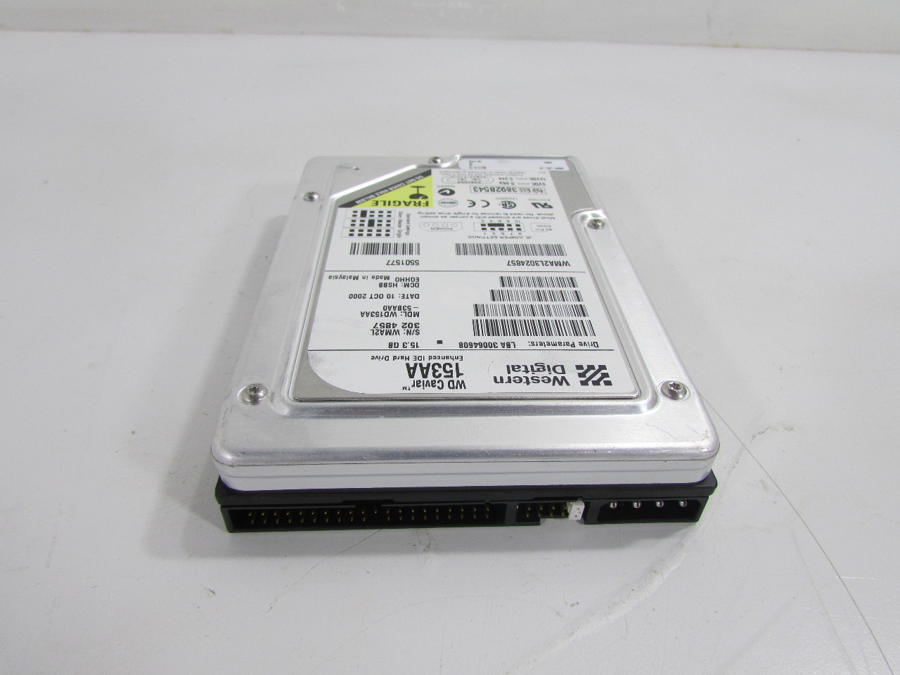 WESTERN DIGITAL WD CAVIAR 153AA-53BAA0 ENHANCED IDE HARD DRIVE