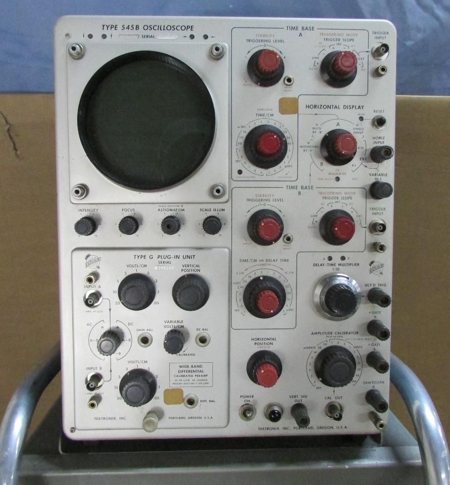 * TEKTRONIX 545B OSCILLOSCOPE with GE TRANSIENT ANALYZER | eBay
