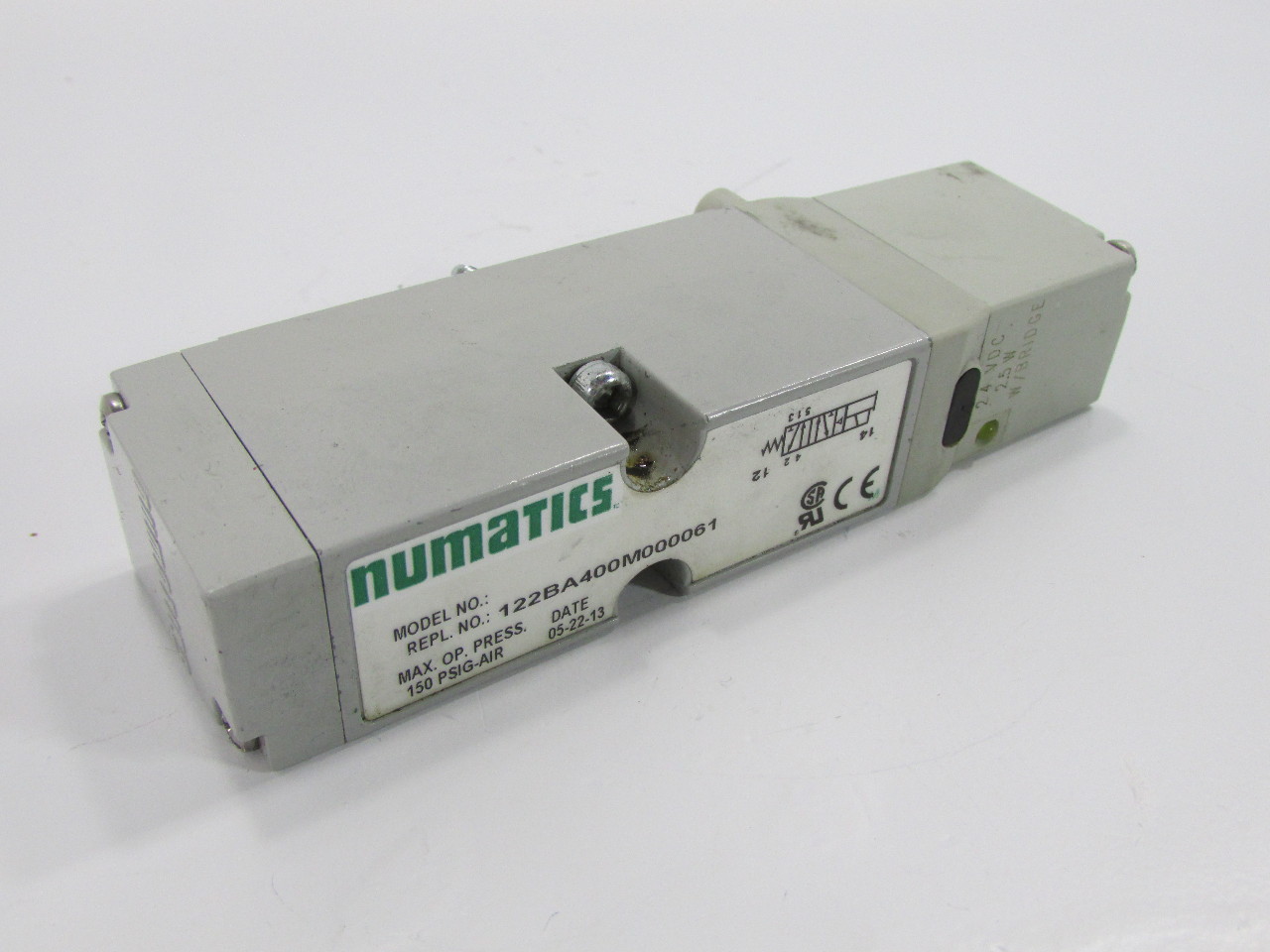 NUMATICS SOLENOID VALVE 122BA400M000061 | Premier Equipment Solutions