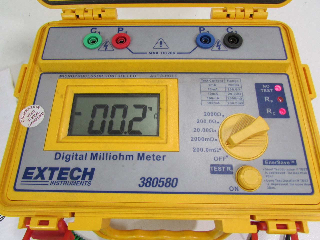 EXTECH 380580 DIGITAL MILLI-OHM METER | Premier Equipment Solutions, Inc.