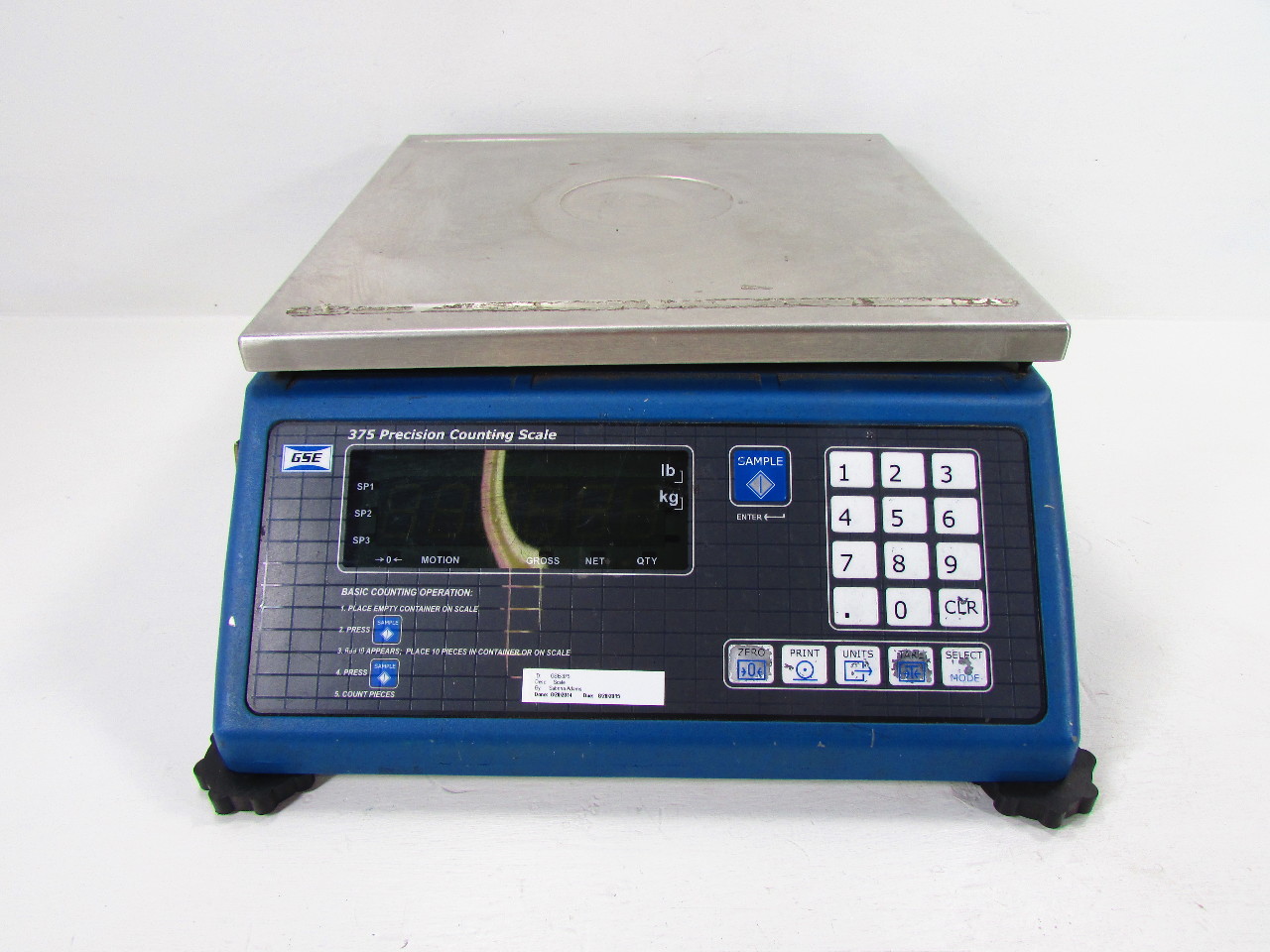 GSE 375 PRECISION HEAVY DUTY COUNTING SCALE