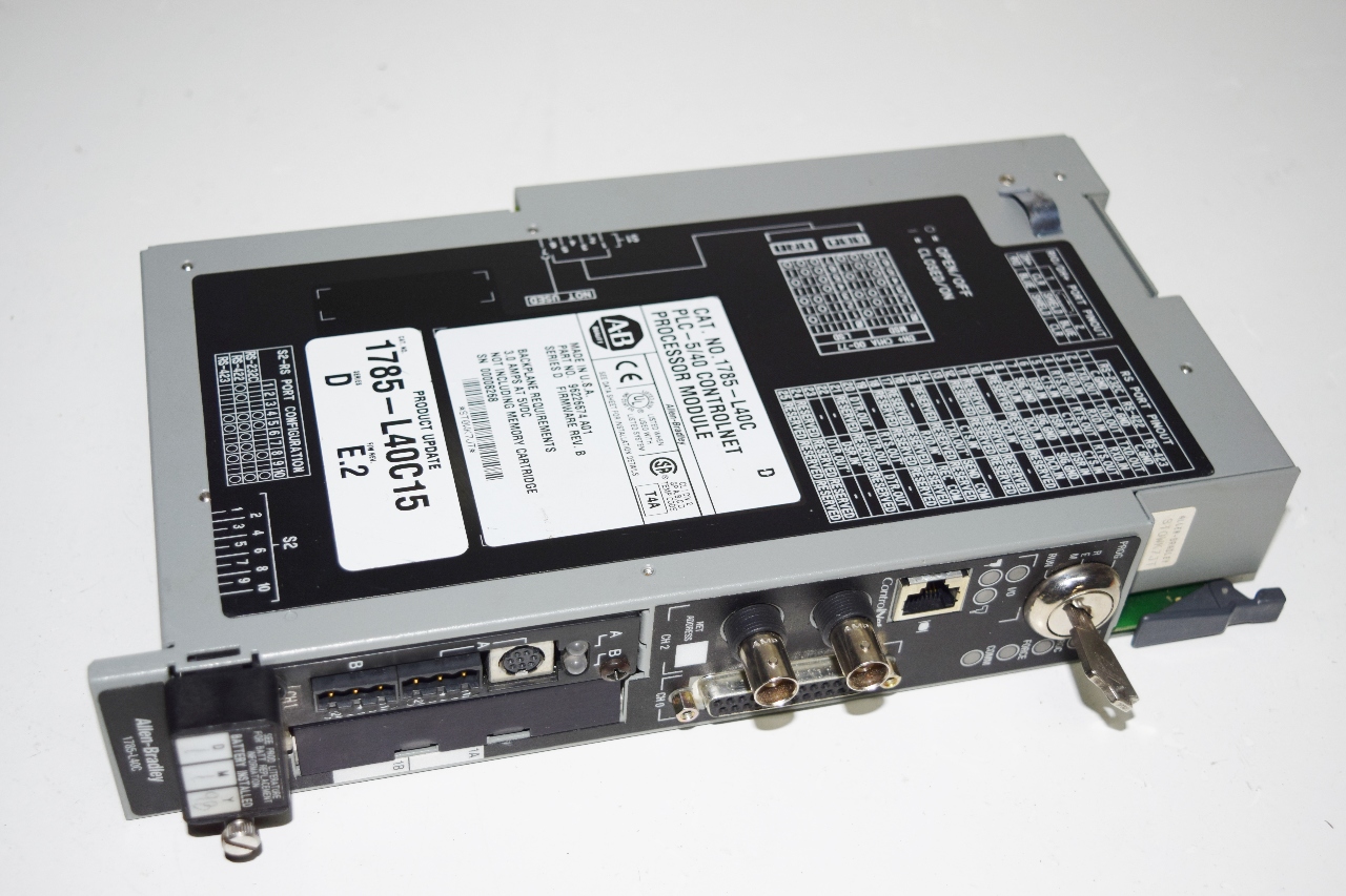 * ALLEN BRADLEY 1785-L40C 1785-L40C15 PLC-5/40 CONTROLNET PROCESSOR ...