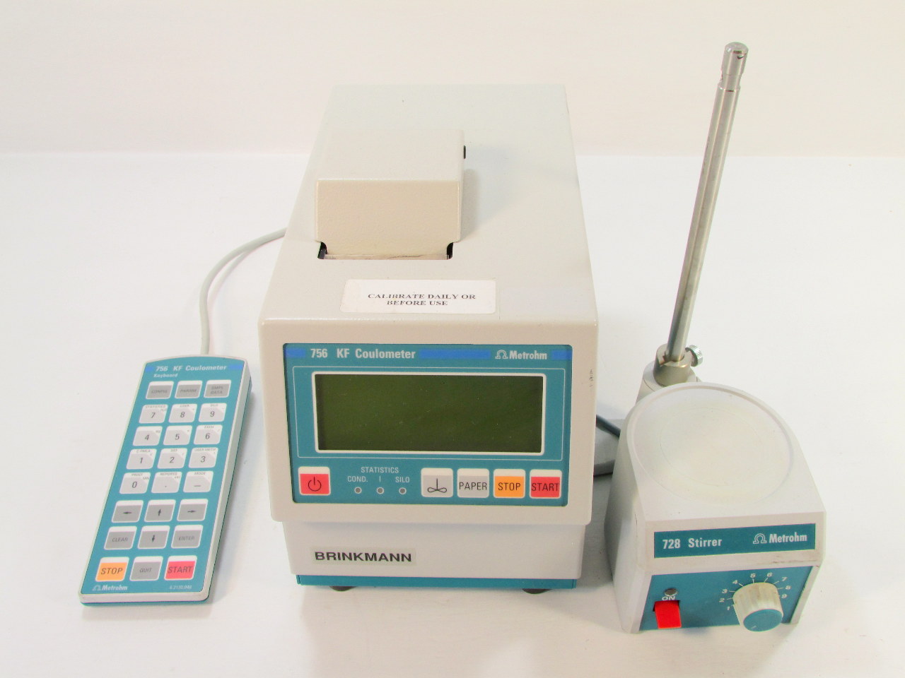 BRINKMAN METROHM 756 KF COULOMETER, KEYBOARD, 728 STIRRER | eBay