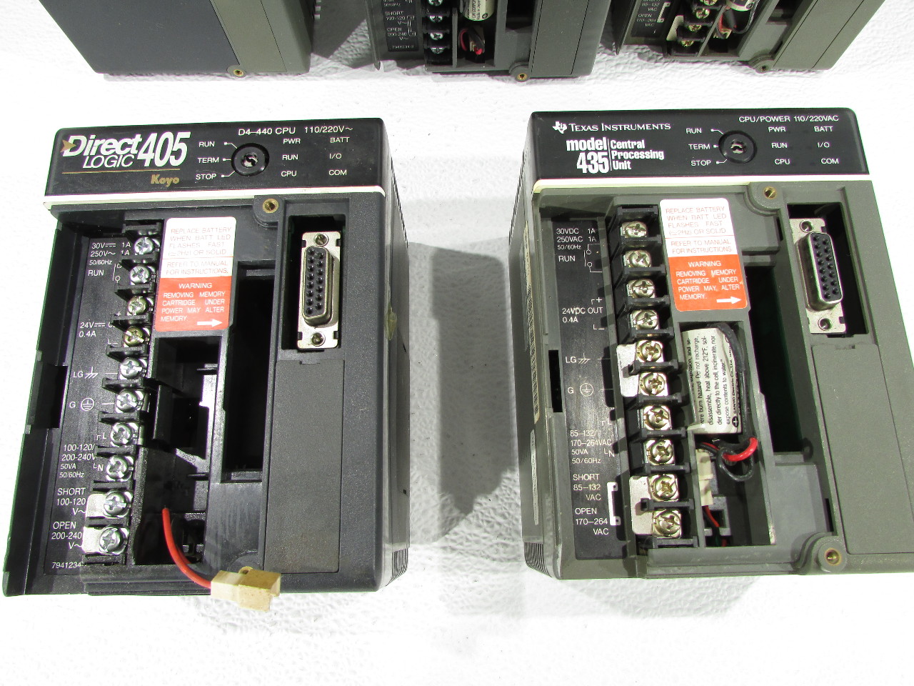 LOTO OF (5) KOYO, DIRECT LOGIC 405, TEXAS INSTRUMENT PLC UNITS ...