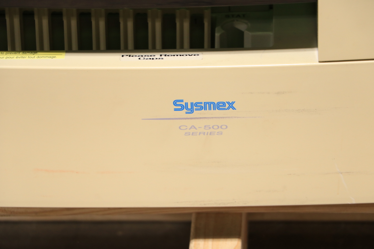 * SYSMEX CA-530 CA500 SERIES AUTOMATED BLOOD COAGULATION ANALYZER ...