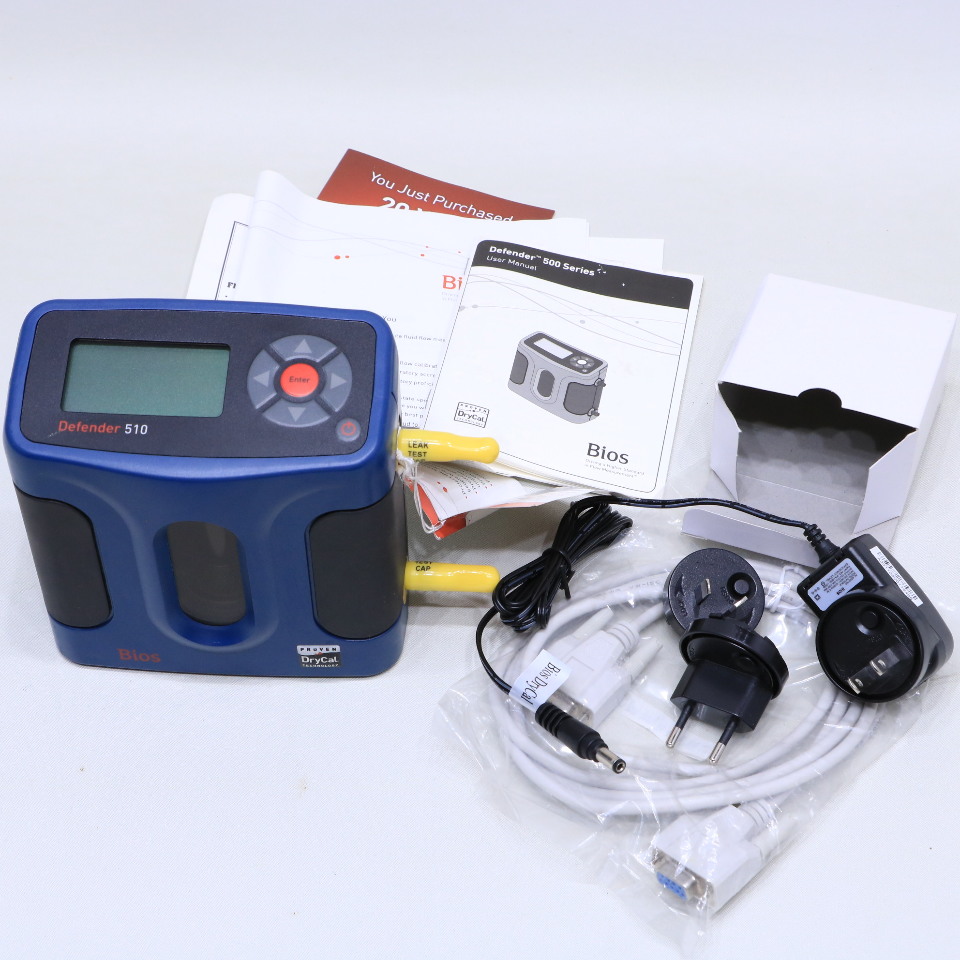 * NEW BIOS DRYCAL DEFENDER 510 M PRIMERY GAS FLOW CALIBRATOR | Premier ...