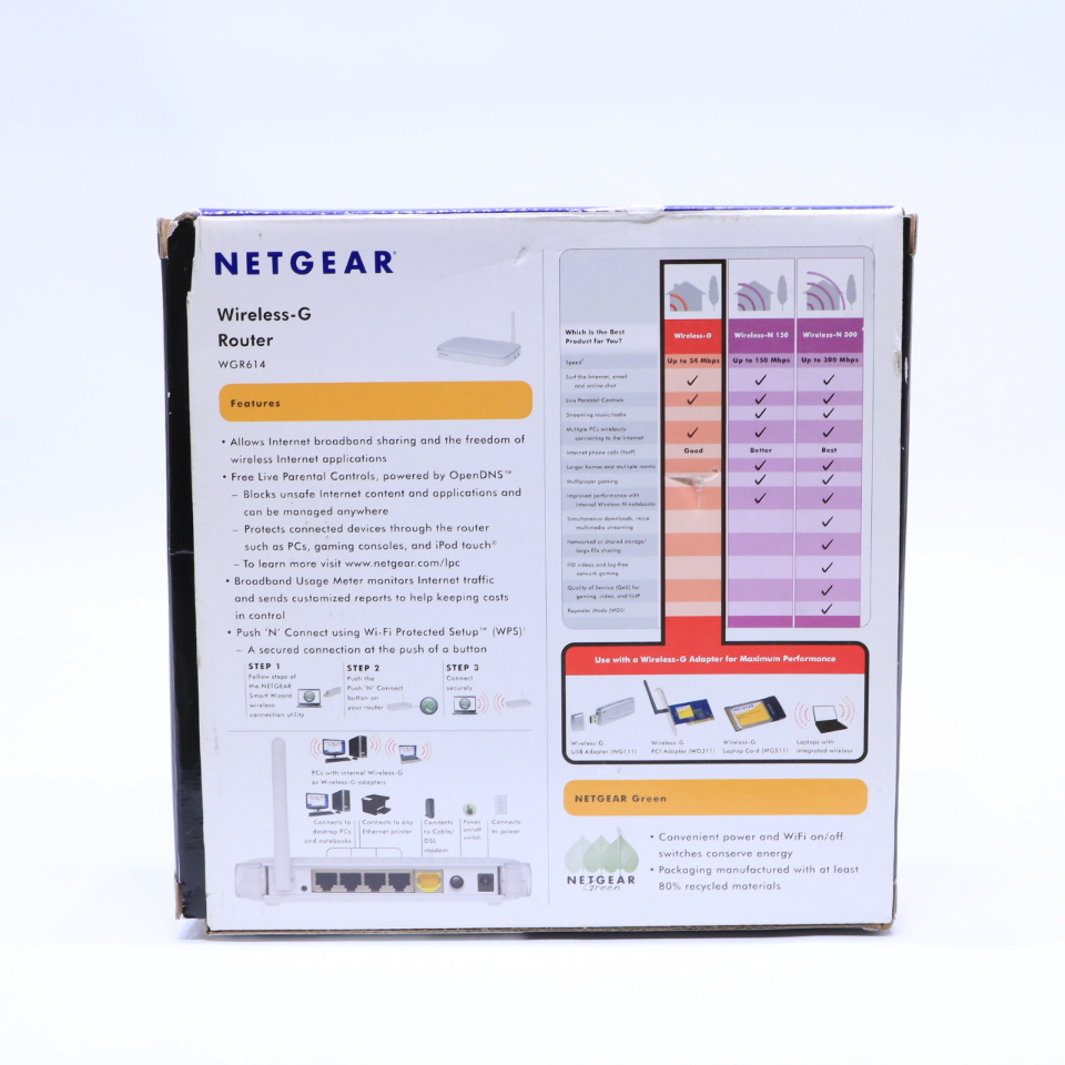 NEW NETGEAR WGR614 WIRELESS-G ROUTER | Premier Equipment Solutions, Inc.