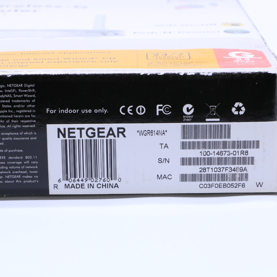 NEW NETGEAR WGR614 WIRELESS-G ROUTER | Premier Equipment Solutions, Inc.