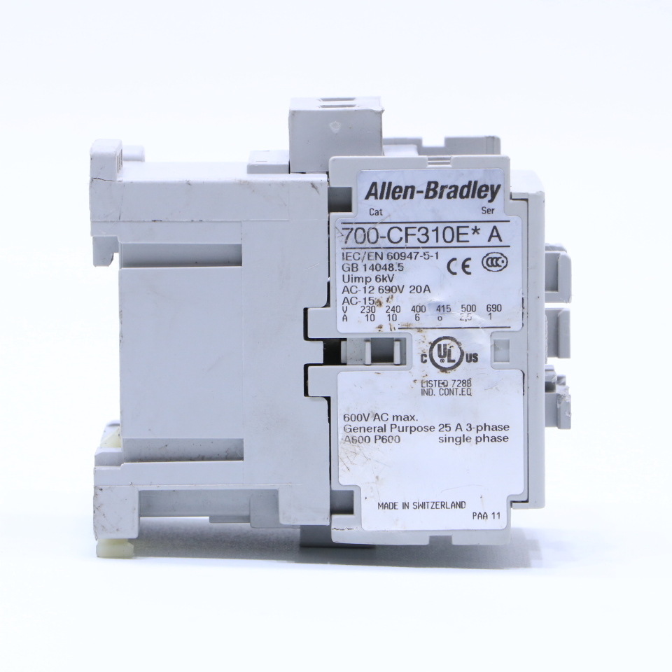 ALLEN BRADLEY 700-CF310E* CONTROL RELAY 24VDC | Premier Equipment ...