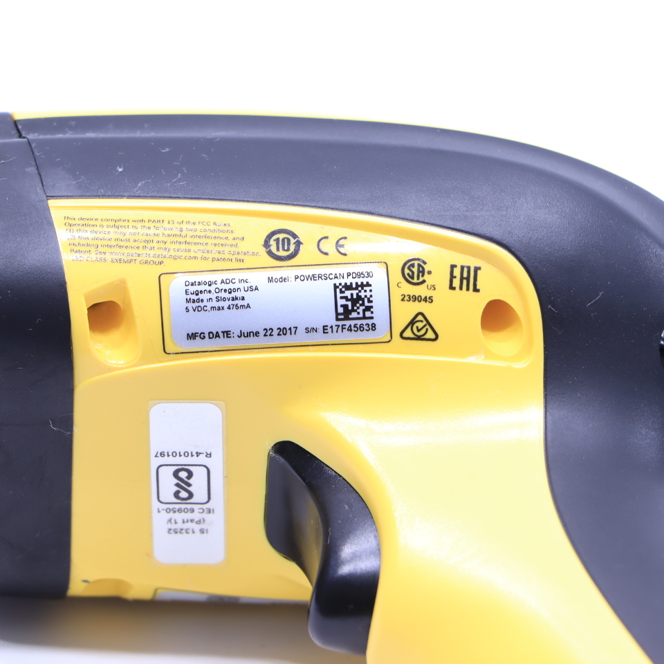 DATALOGIC POWERSCAN PD9530 BARCODE SCANNER | Premier Equipment ...